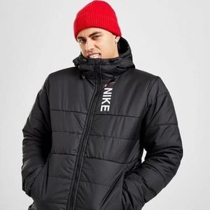 Nike | Jackets & Coats | Nike Thermafit Synthetic Fill Puffer Hooded ...